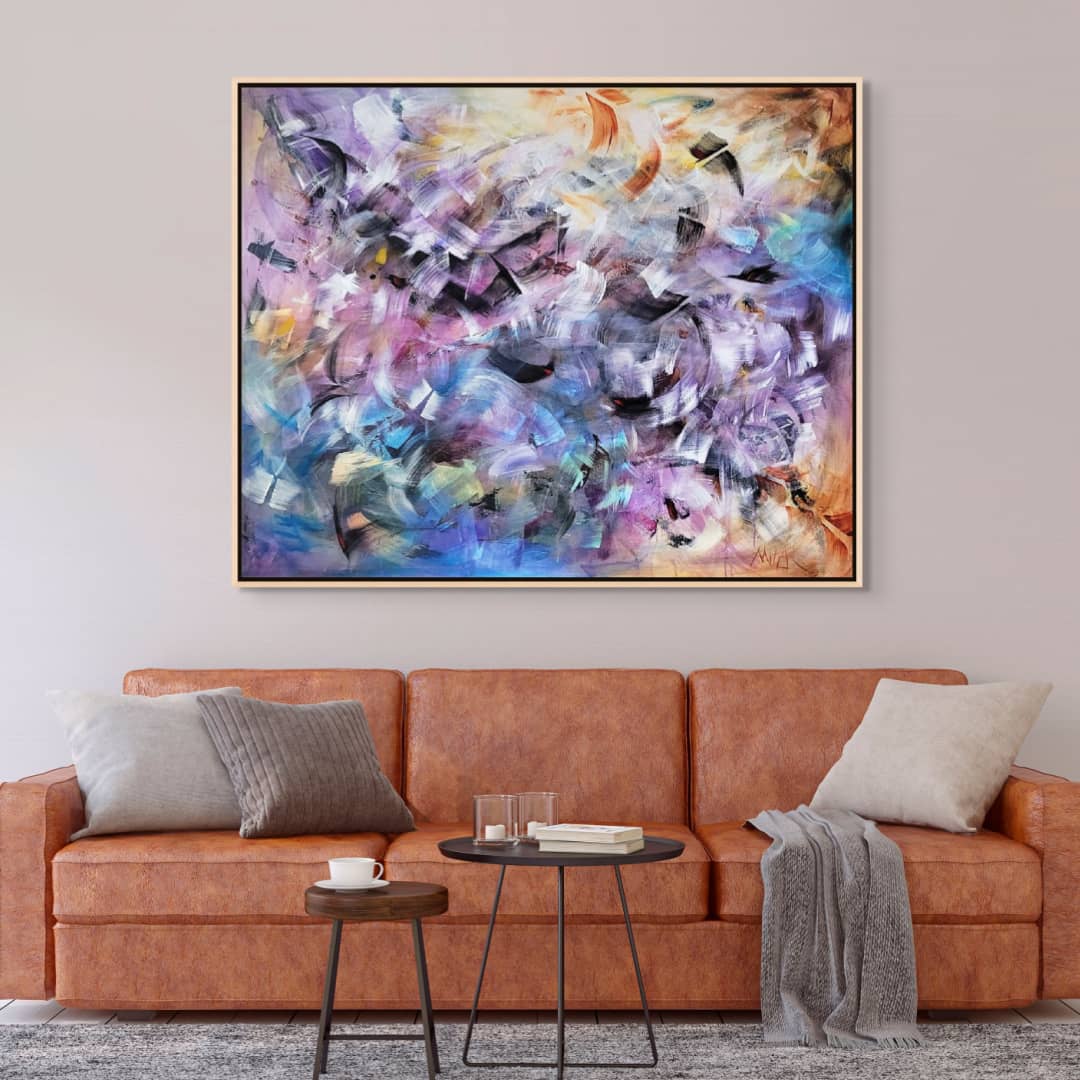 Australian Abstract Artist Mitch Miller Painting ~ 'Renewal'