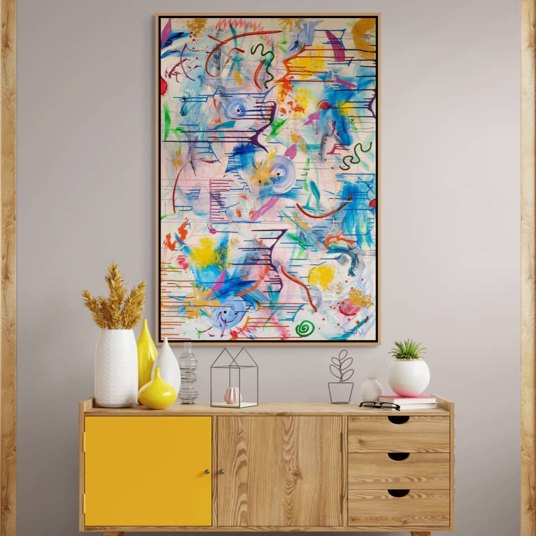 Australian Abstract Artist Mitch Miller Painting ~ 'Sorrento Summer'