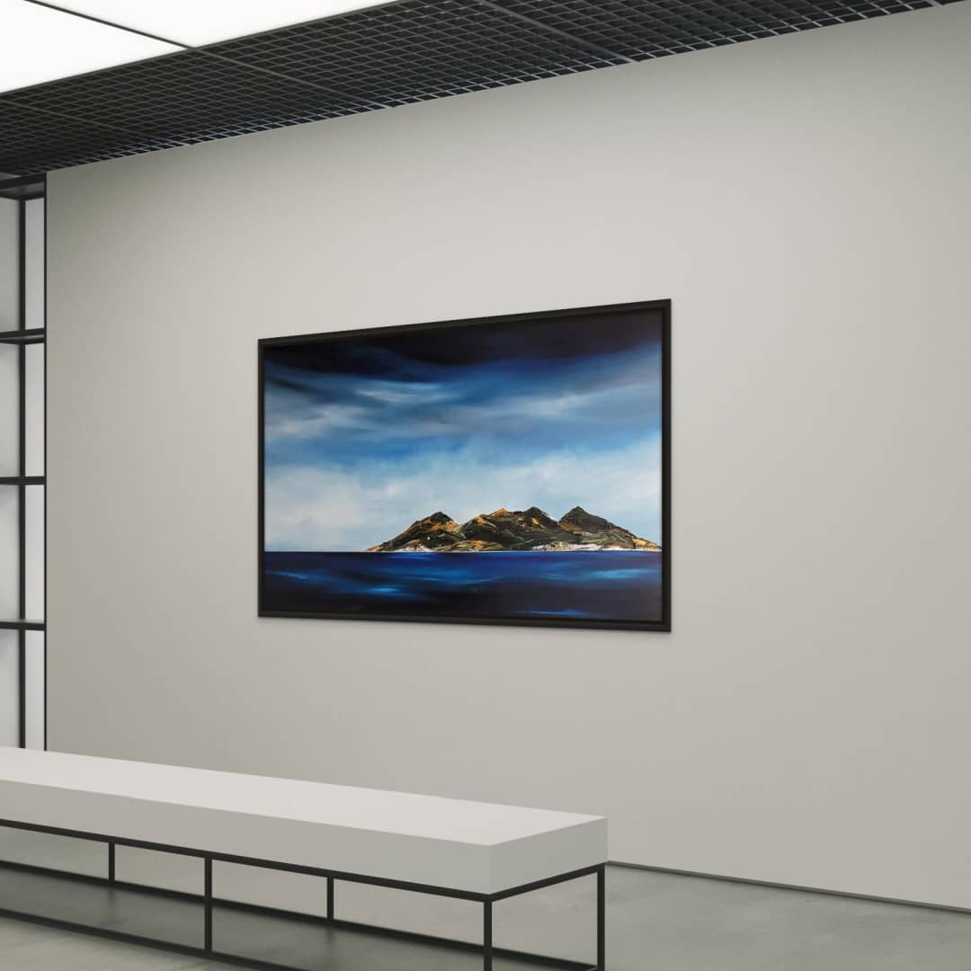 Stuart Clues Painting ~ 'Entrance to Port Davey' (Sold)