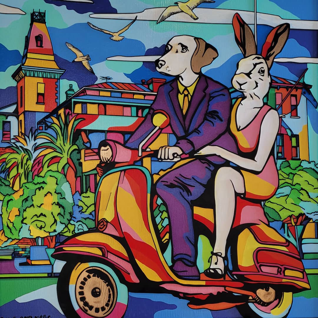 Gillie and Marc Painting ~ 'Sorrento is Always a Slice of Heaven' (Sol
