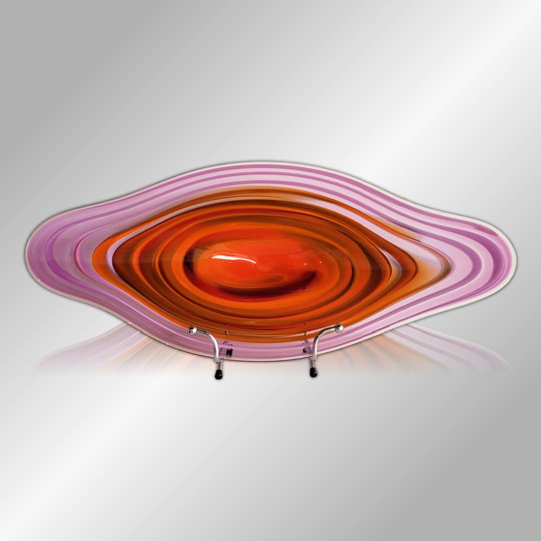 Grant Donaldson Glass ~ 'Aura Coolamon Platter'
