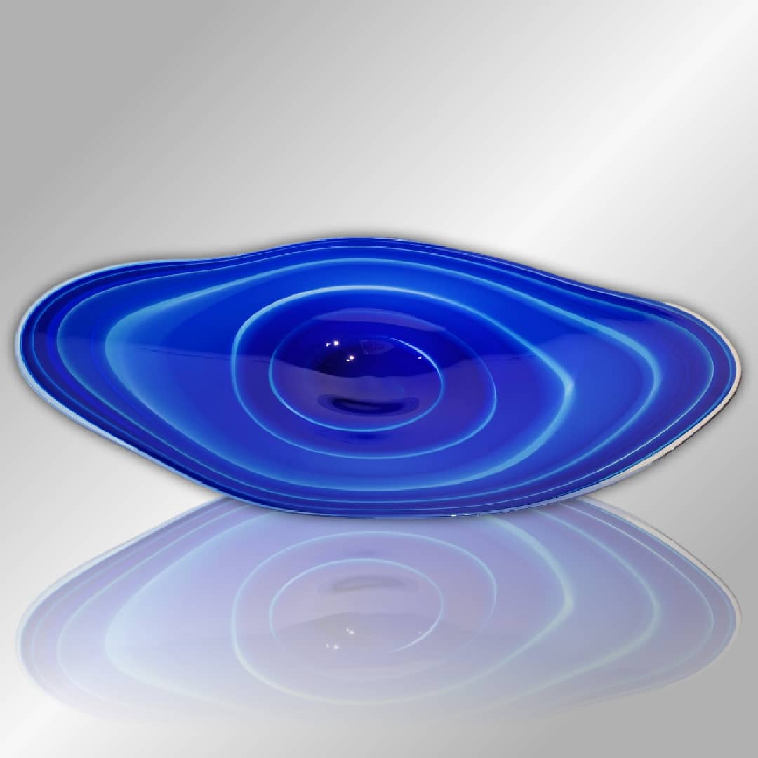 Grant Donaldson Glass ~ 'Ocean Coolamon Platter'