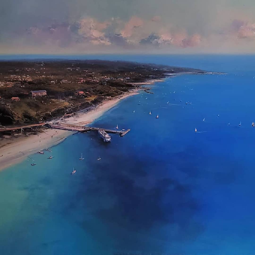 Chris Kandis Painting ~ 'The Front Bay, Sorrento and Portsea' (Sold)