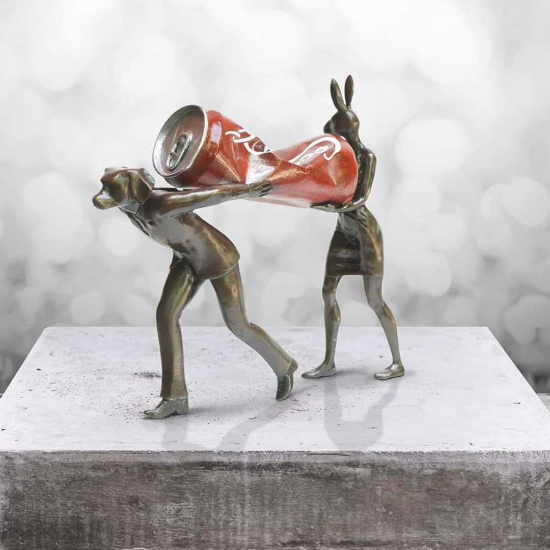 Gillie and Marc Sculpture* ~ 'A Little Re-cycle' (Sold)