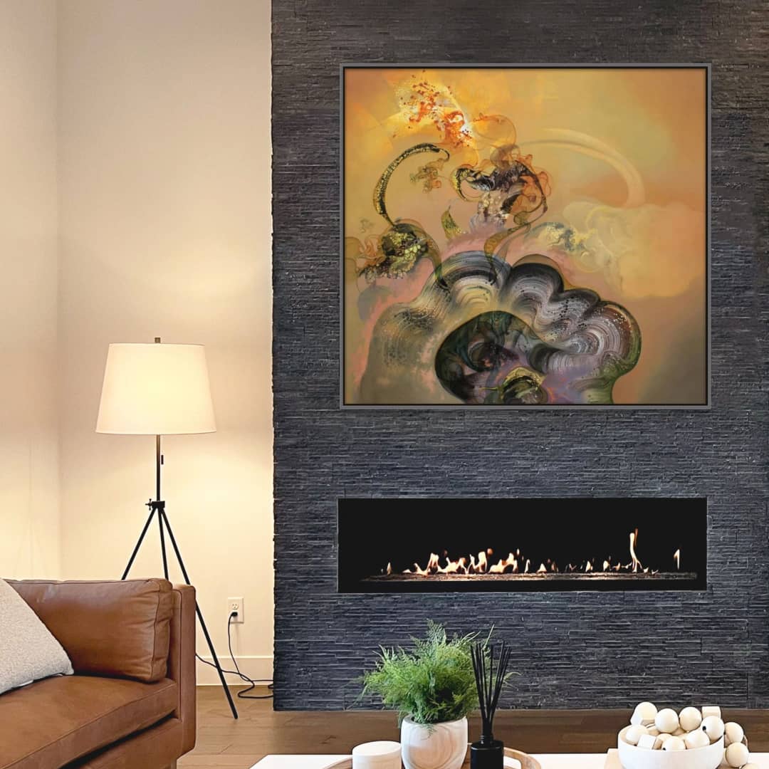 John Scott Painting ~ 'Eye Was Disgorged From a Whale'