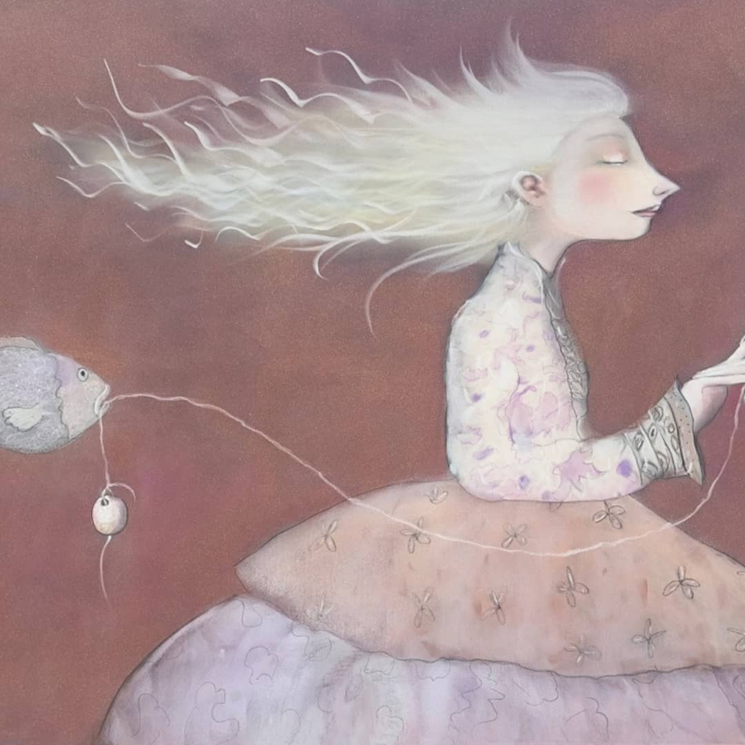 Kate Smith Painting ~ 'Hooked on You' (Sold)