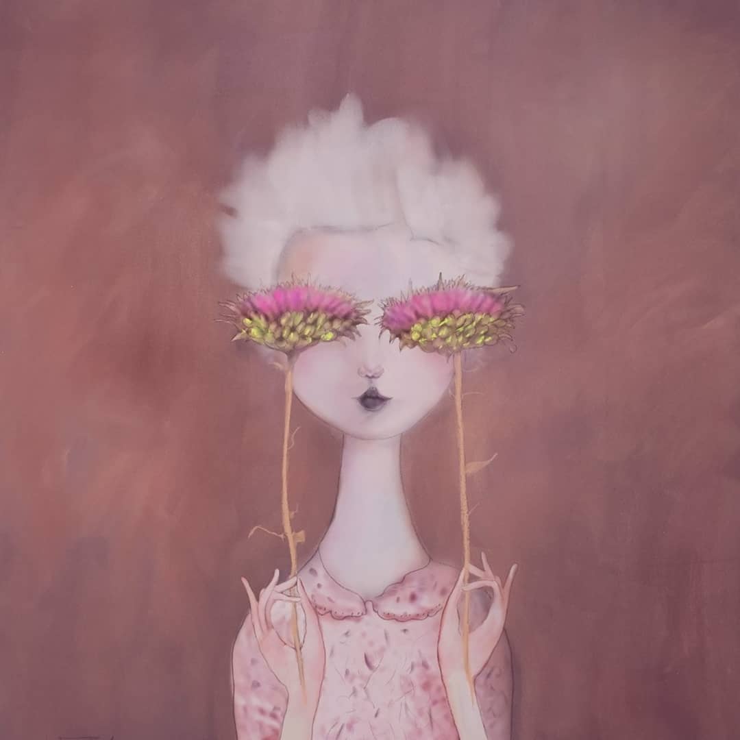 Kate Smith Painting ~ 'Two Hearts are Better Than One' (Sold)