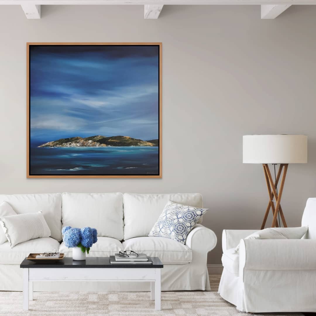 Stuart Clues Painting ~ 'Picnic Island' (Sold)