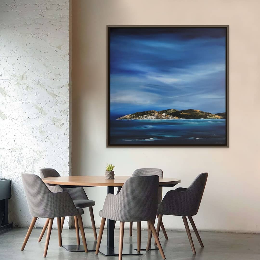 Stuart Clues Painting ~ 'Picnic Island' (Sold)