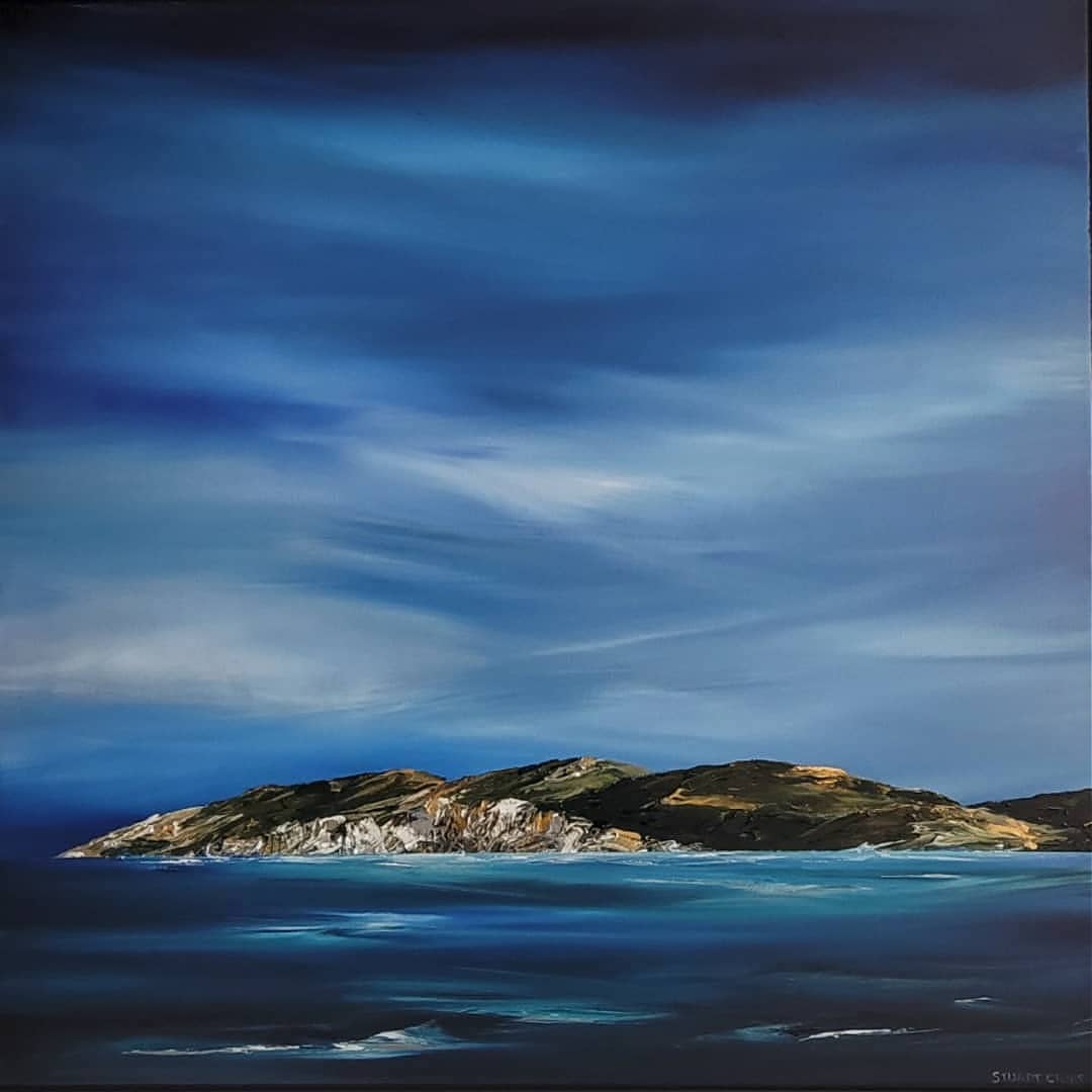 Stuart Clues Painting ~ 'Picnic Island' (Sold)