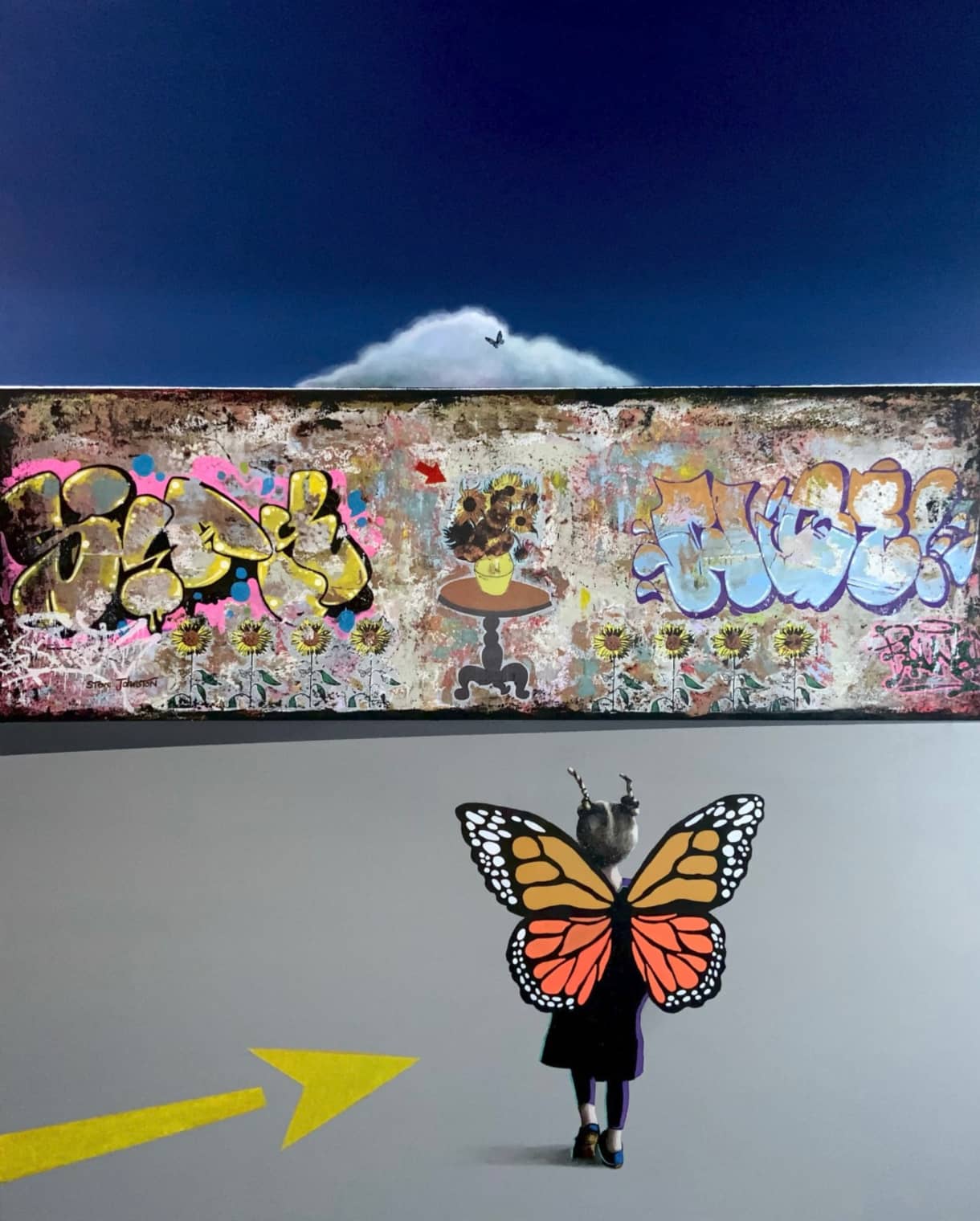 Steve Johnston Painting ~ 'Life is Beautiful' (Sold)