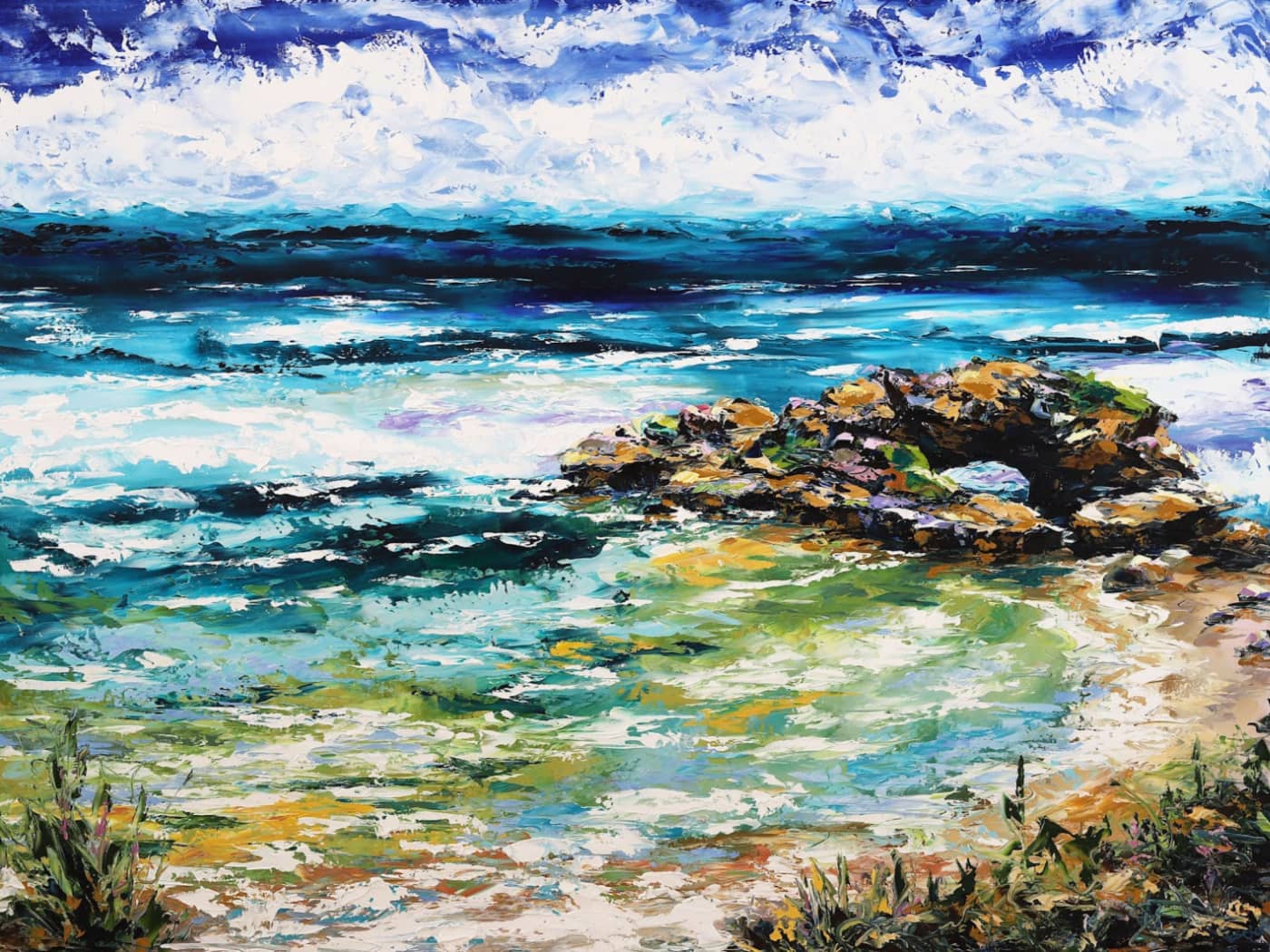Esther Shohet Painting ~ 'View to London Bridge, Portsea' (Sold)