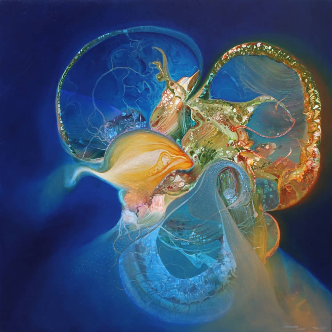 John Scott Painting ~ 'Underscape Spores'