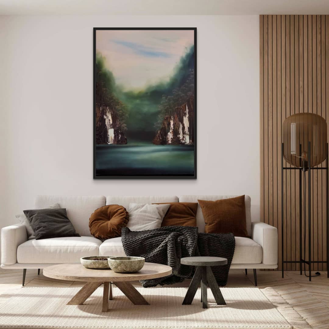 Stuart Clues Painting ~ 'Beauchamp Falls, Beech Forest' (Sold)