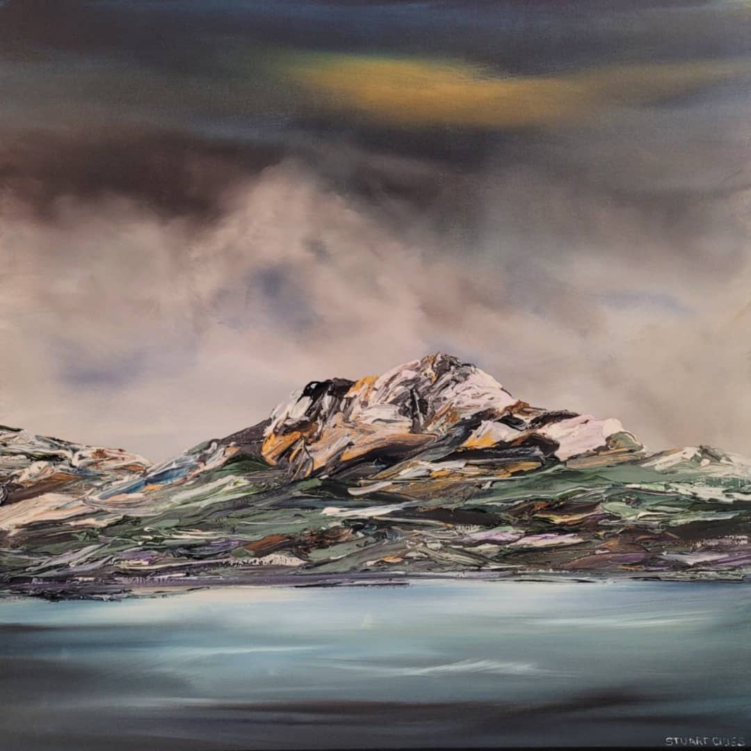 Stuart Clues Painting ~ 'Crosscut Saw, Victorian Alpine' (Sold)