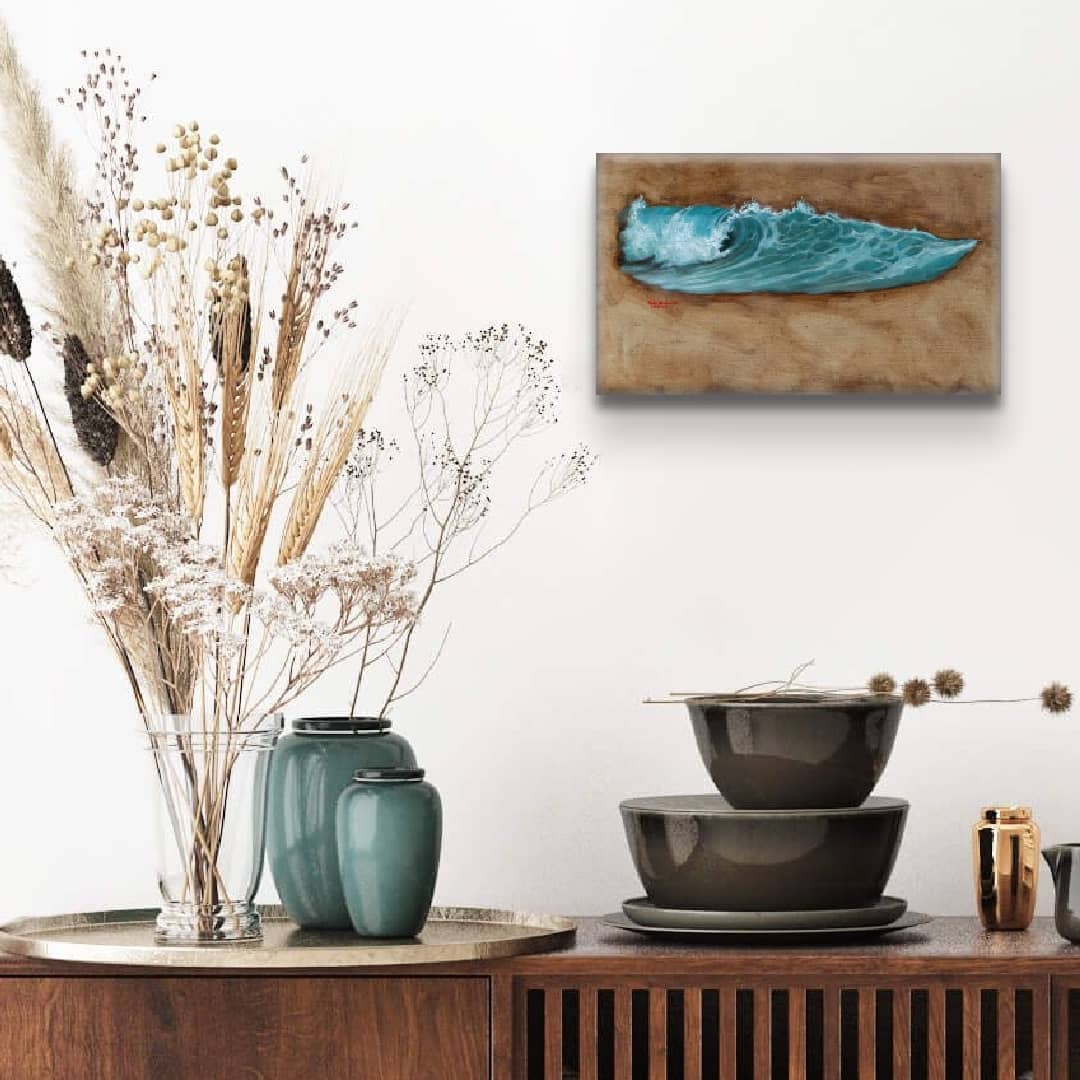 Vicki Sullivan Painting ~ 'Portsea Wave, North by Northwest' (Study)