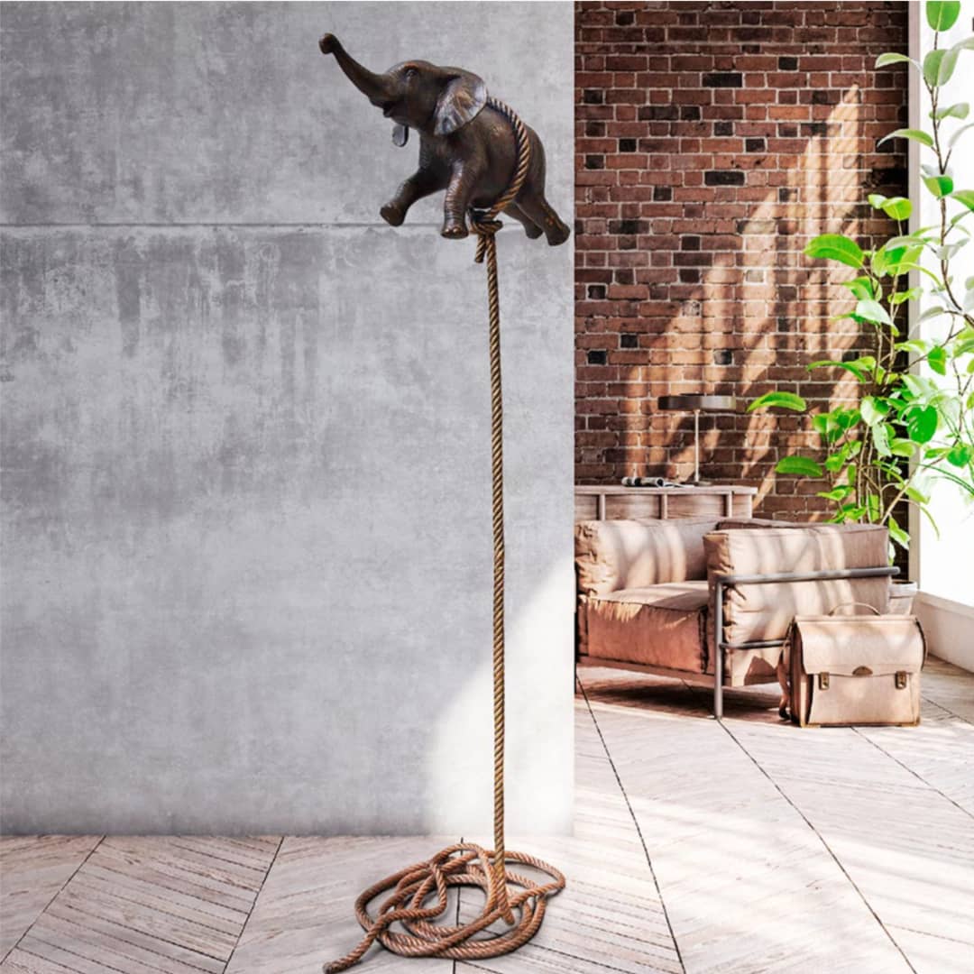 Gillie and Marc Sculpture ~ 'Flying Elephant on Long Rope' (Sold)