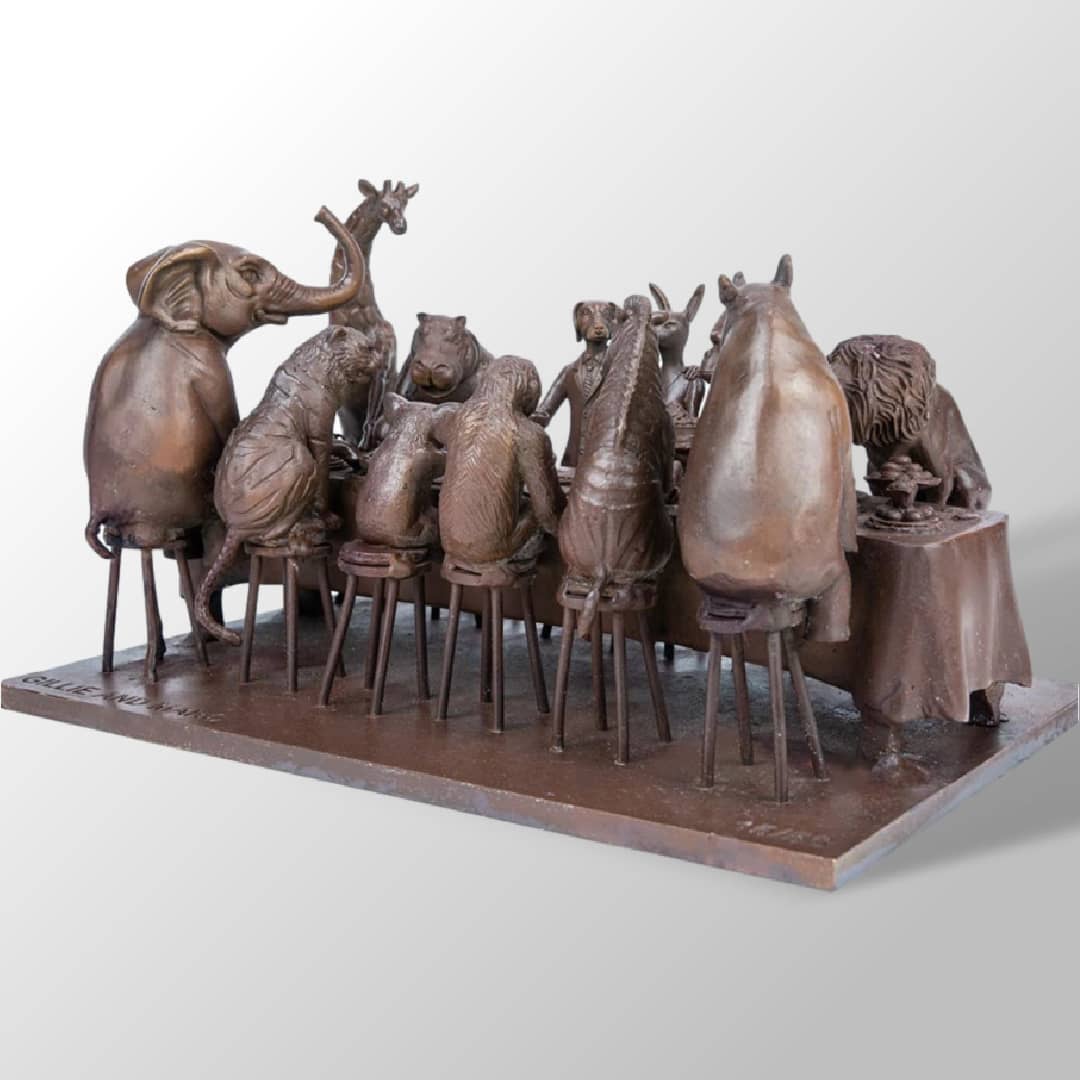 Gillie and Marc Sculpture ~ 'The Wild Table of Togetherness' (Sold)