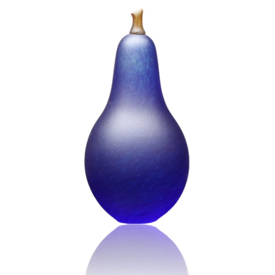Robert Wynne Glass ~ Pear (Cobalt)